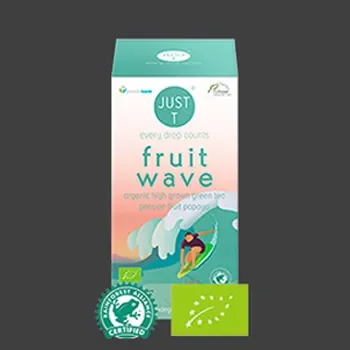 FRUIT WAVE 6 æsker x 20 breve ( Grøn Te ) - Just T - Nice coffee Aps